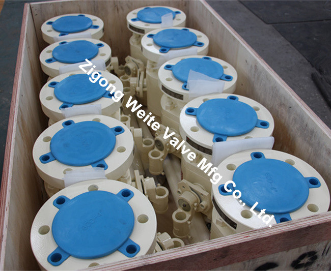 DN 25 Floating Gas Pipeline Ball Valve Kelas 600 Operasi Tuas